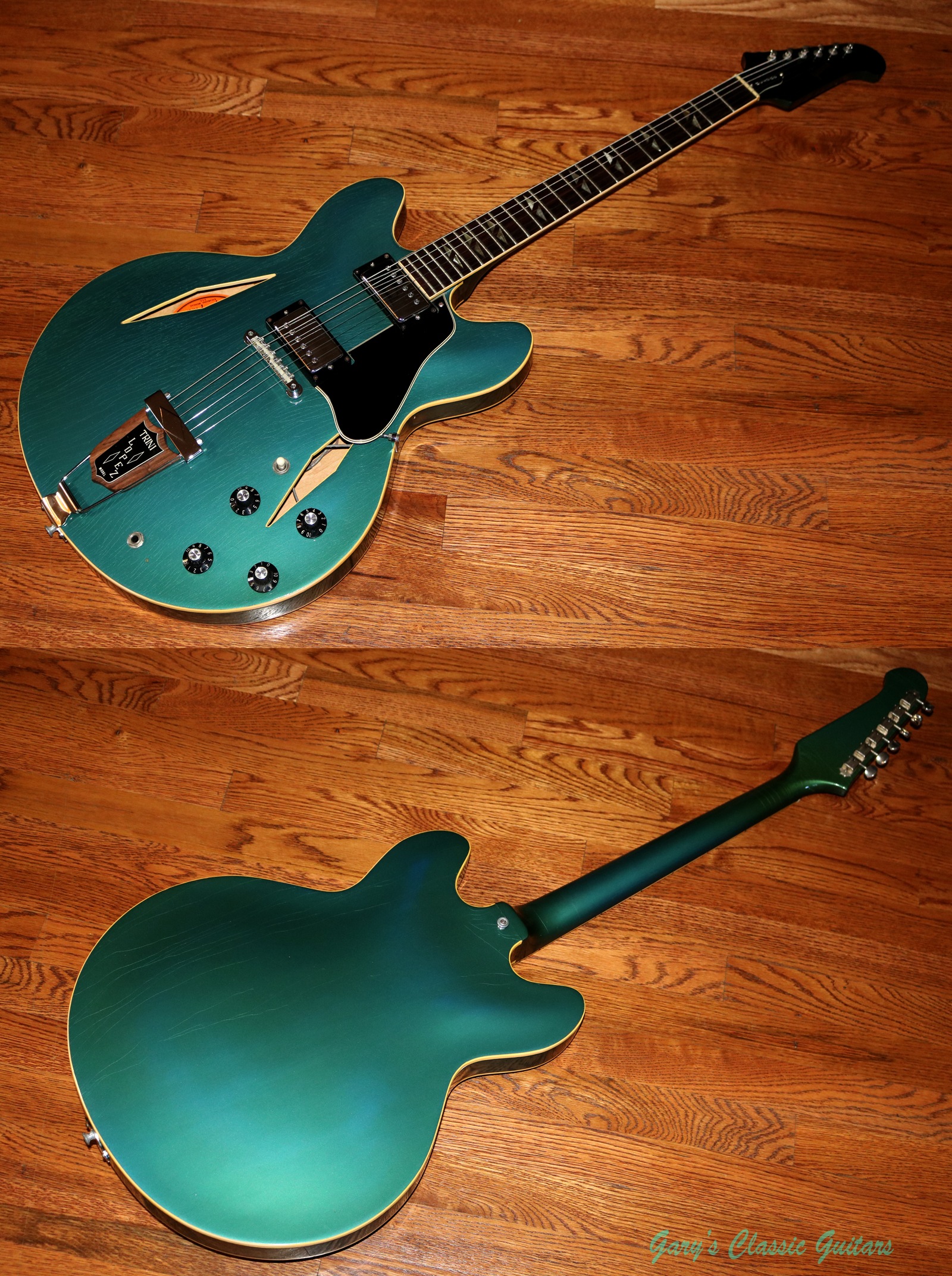 1967 Gibson Trini Lopez Pelham Blue Finish Garys Classic Guitars And Vintage Guitars Llc