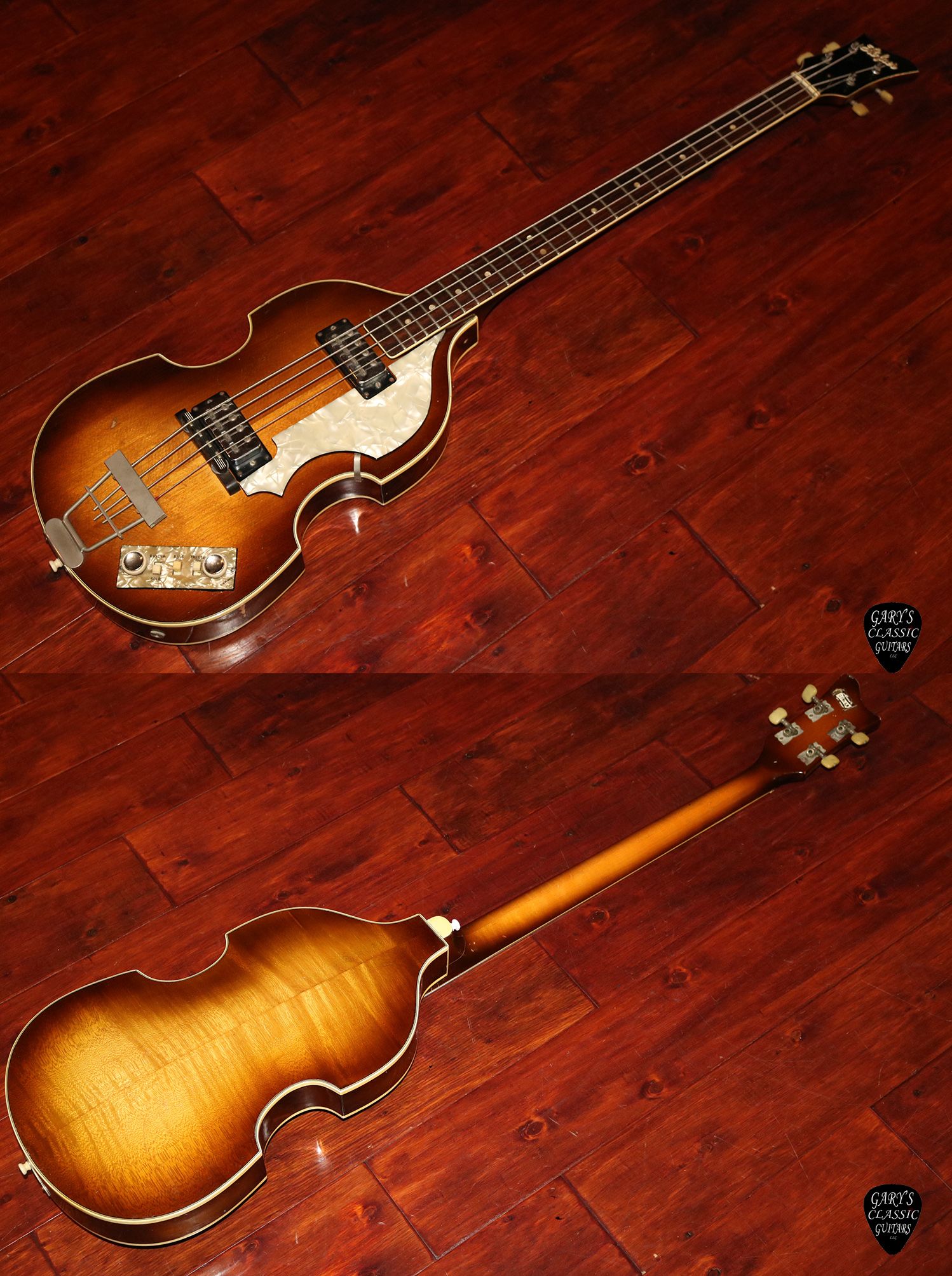 1965 Hofner 5001 Violin Body Beatles Bass Garys Classic Guitars