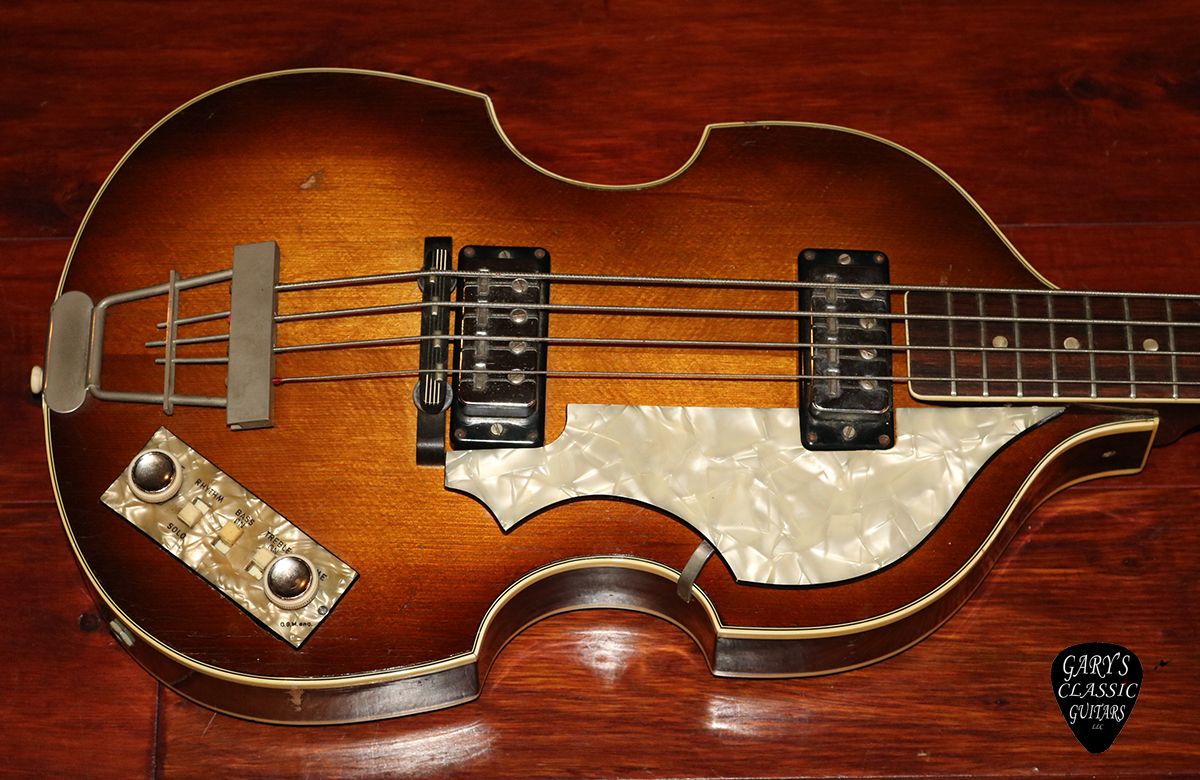 1965 Hofner 5001 Violin Body Beatles Bass Garys Classic Guitars
